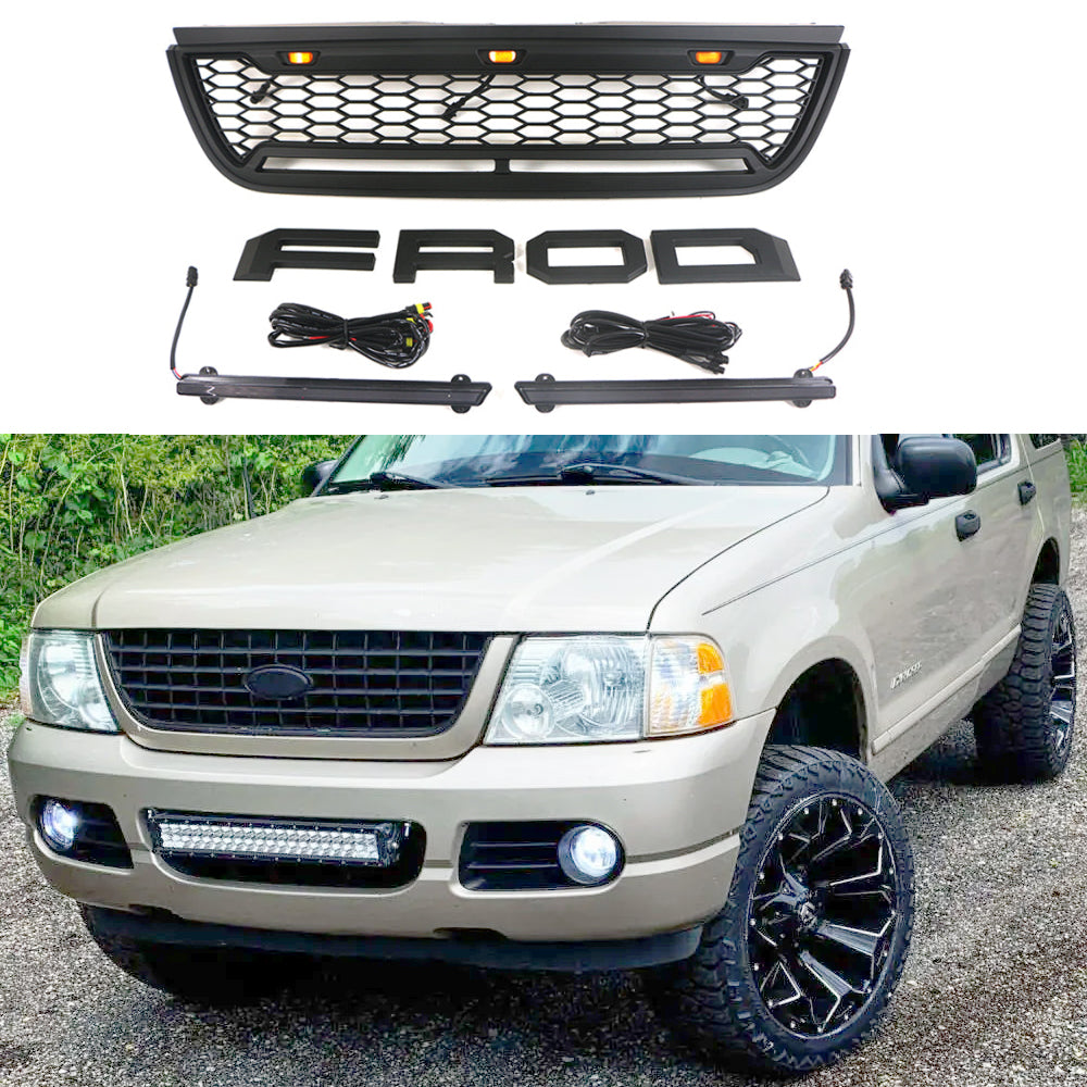 Front Grille For 2002-2005 Ford Explorer Bumper Grills Grill Cover ...